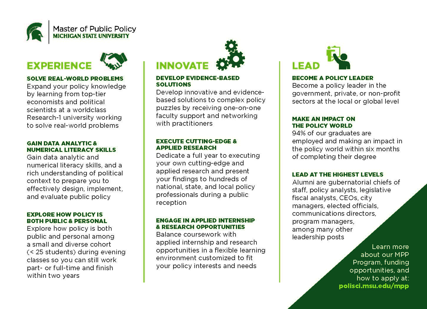 Master of Public Policy | Department of Political Science | Michigan ...